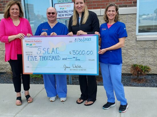 SSCAC receives $5,000 grant from Plymouth Pediatric Associates